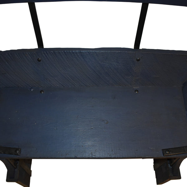 Buckboard Wagon Bench Seat with Lower Shelf - Ski Country Antiques & Home