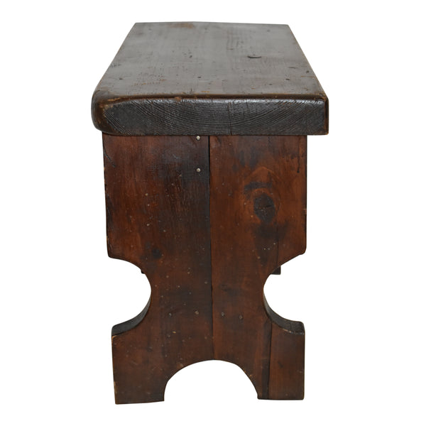 RectangularPine Stool - Ski Country Antiques & Home