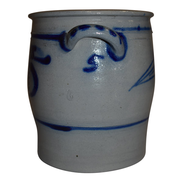 German Westerwald Salt Glazed Stoneware Crock - Ski Country Antiques & Home