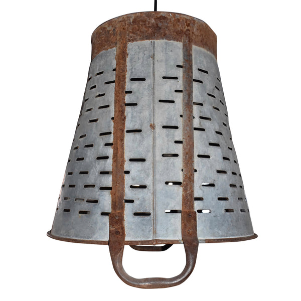Olive Bucket Pendant Light Fixture - Ski Country Antiques & Home