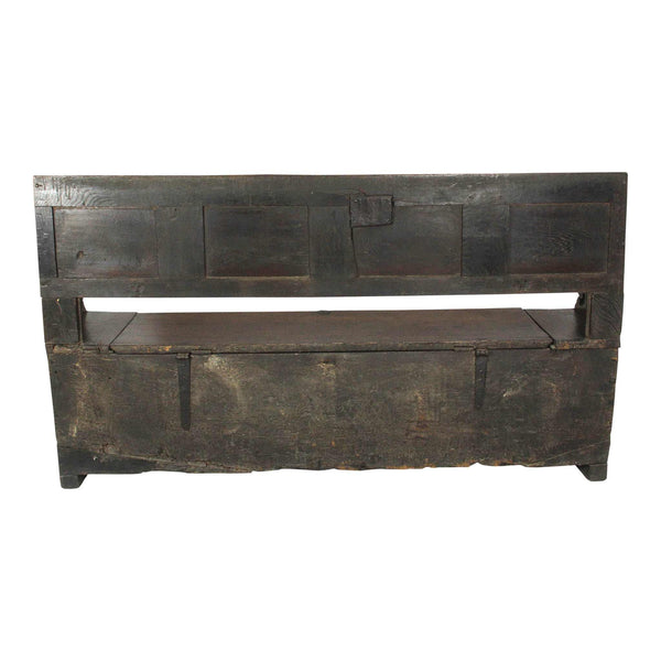 Danish Beechwood Bench with Storage - Ski Country Antiques & Home