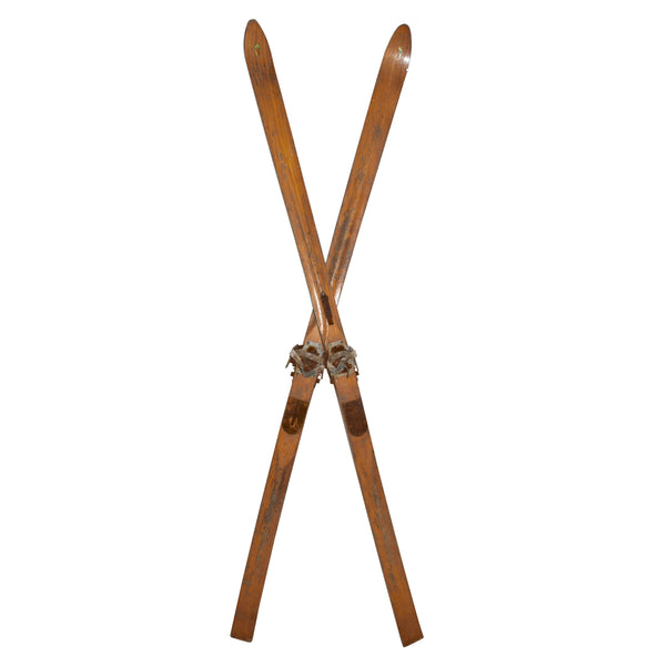 Wooden Ridge Top Skis - Ski Country Antiques & Home