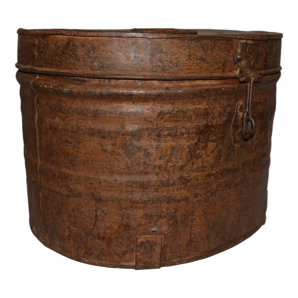 Oval Metal Container with Lid - Ski Country Antiques & Home
