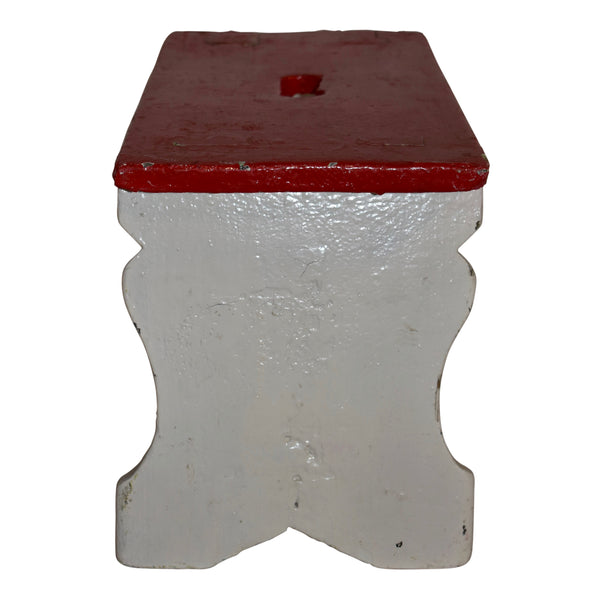 Wooden Rectangular Stool - Ski Country Antiques & Home