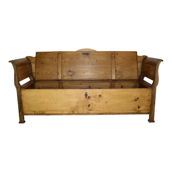 Pine Romanian Bench - Ski Country Antiques & Home