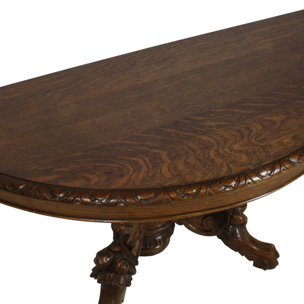 Cresent Hallway Hunt Table - Ski Country Antiques & Home