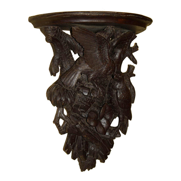 Black Forest Carved Eagle Shelf - Ski Country Antiques & Home