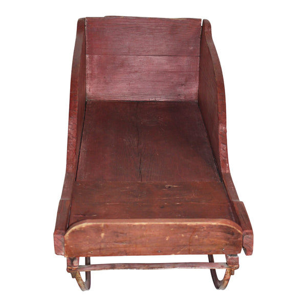 Red Child's Sled - Ski Country Antiques & Home